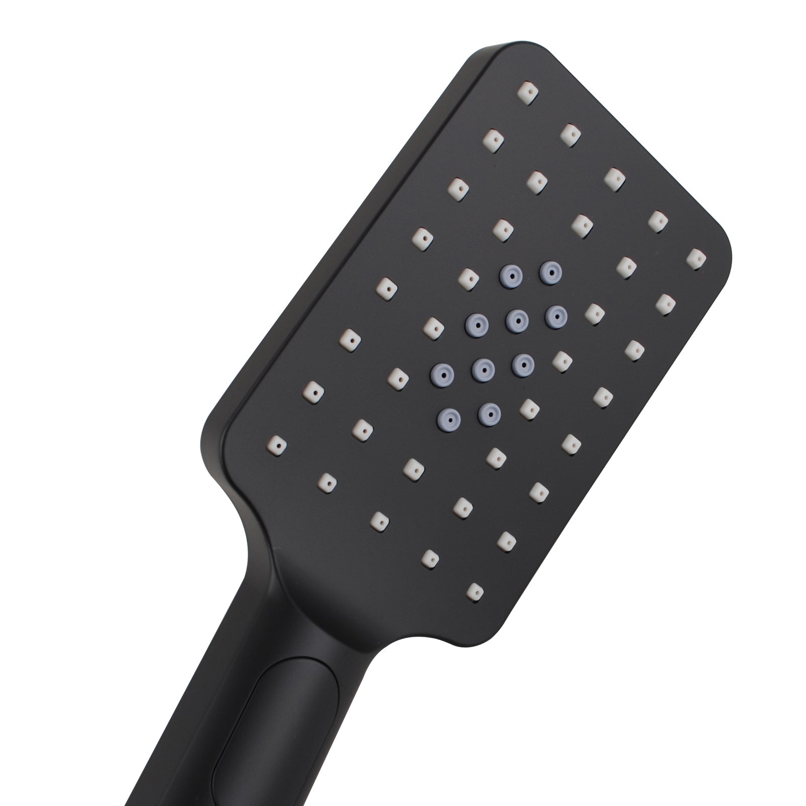 Bathroom Square ABS Matte Black Hand Held Shower Head Sprayer – NZHomeware